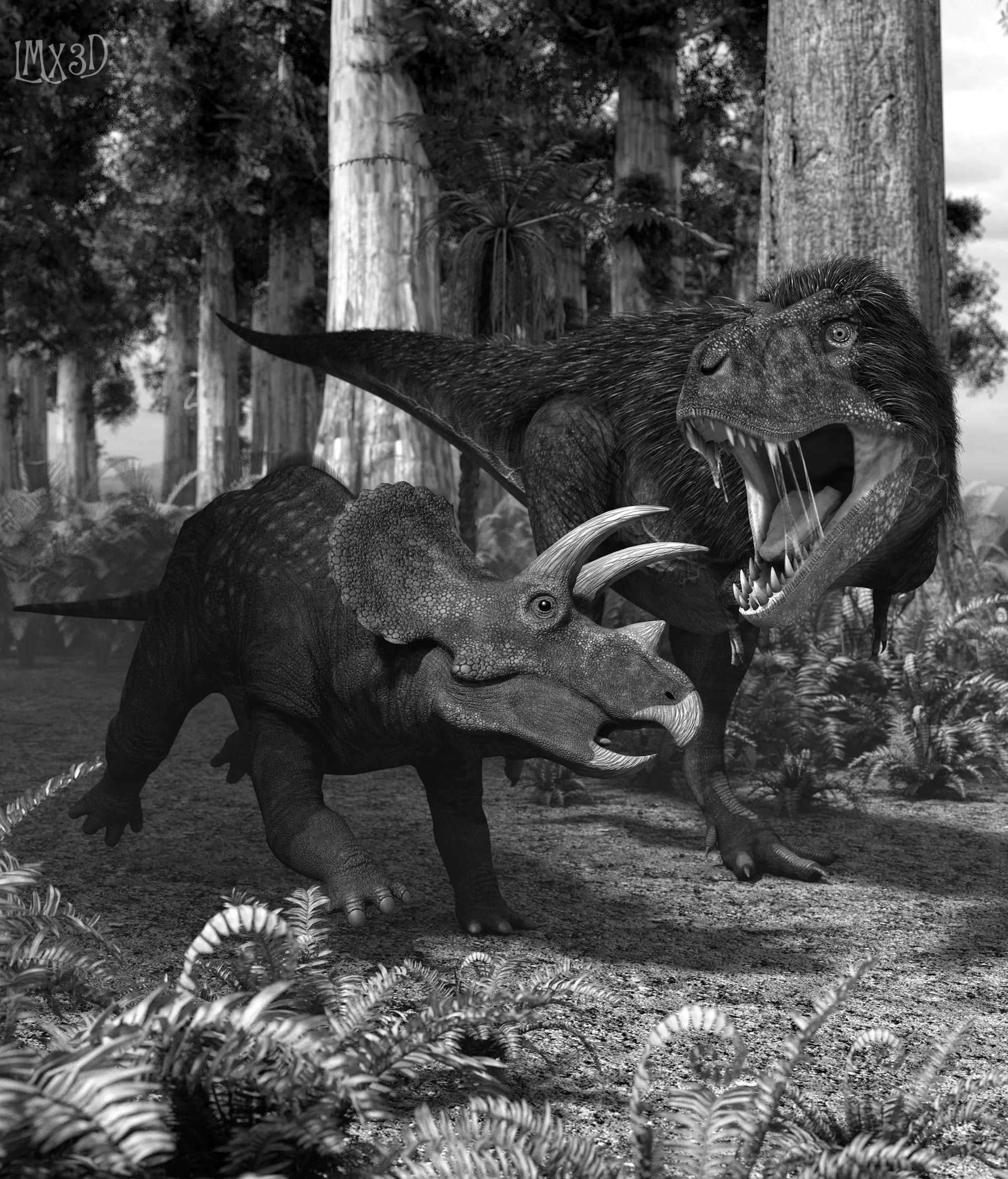 ArtStation - Vintage classic (Trixy vs Rexy)