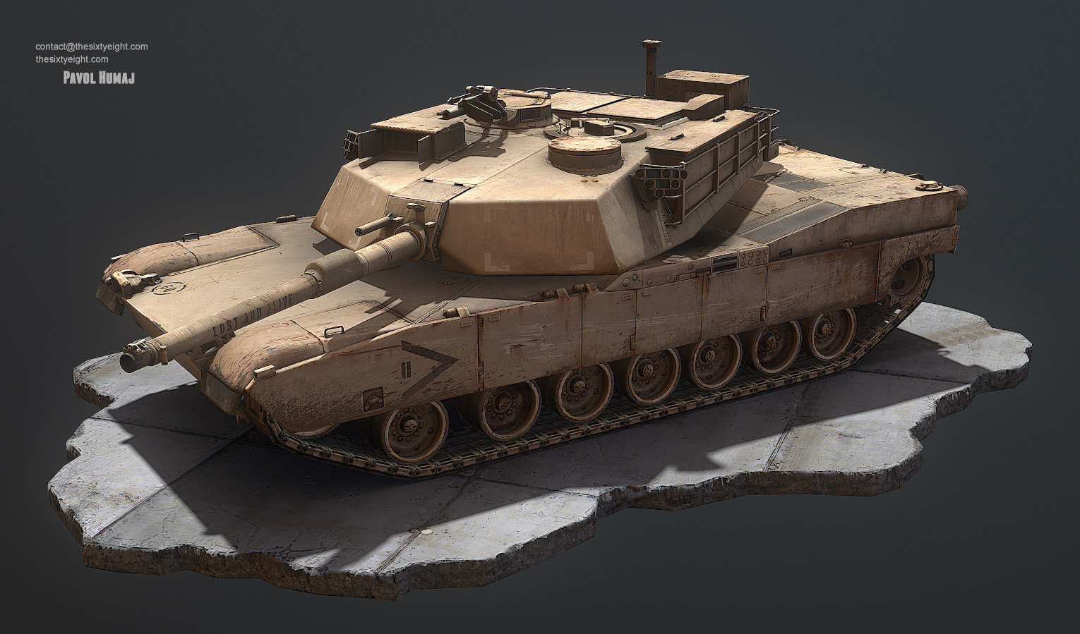 ArtStation - M1a1 Abrams (re-render)