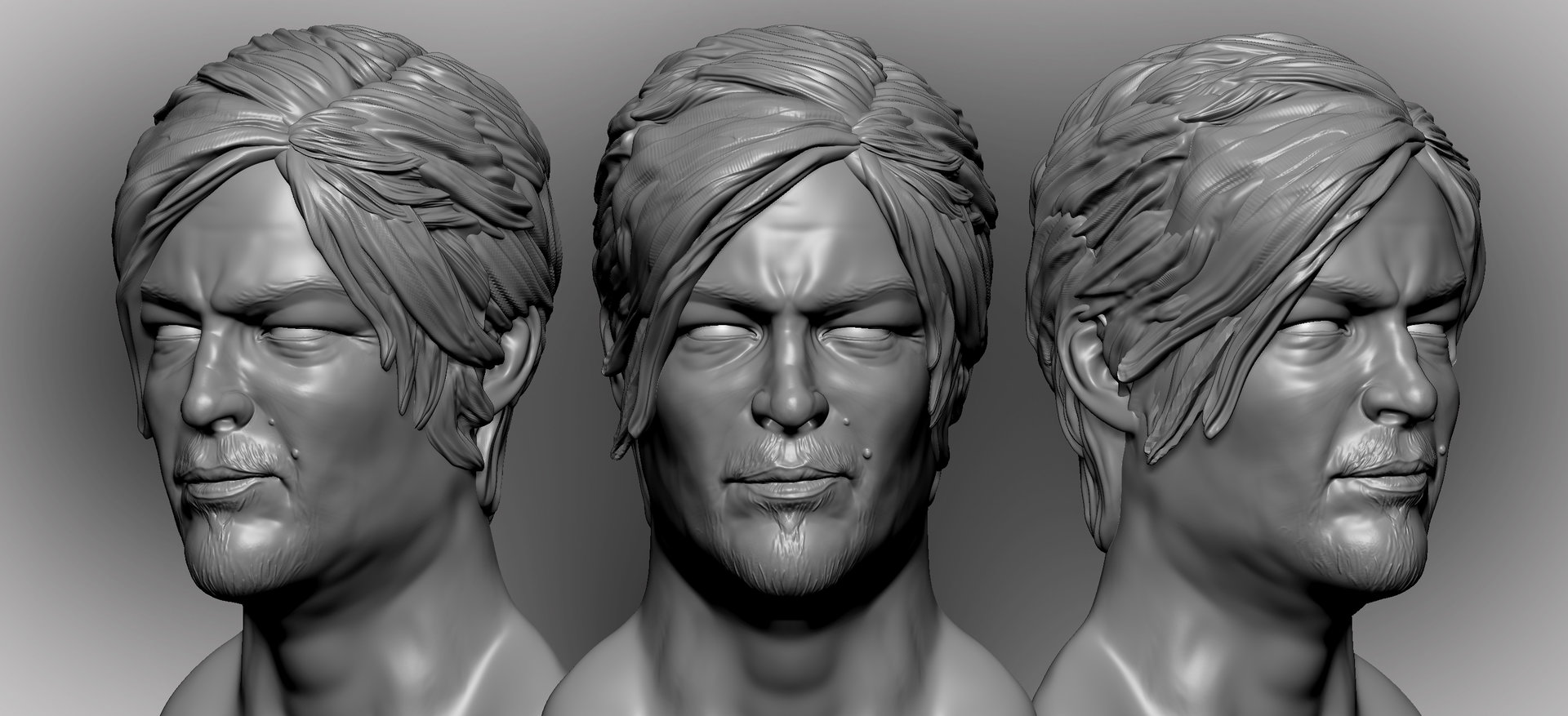 ArtStation - daryl dixon WiP