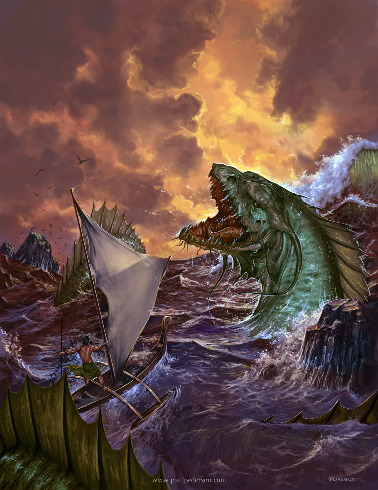 Serpent Catcher by Paul Pederson : r/BirdsForScale