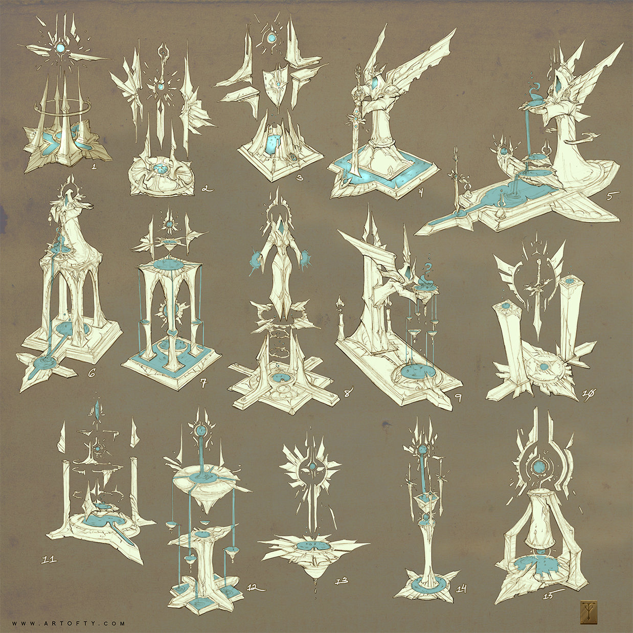 ArtStation - HOTS High Heavens Towers