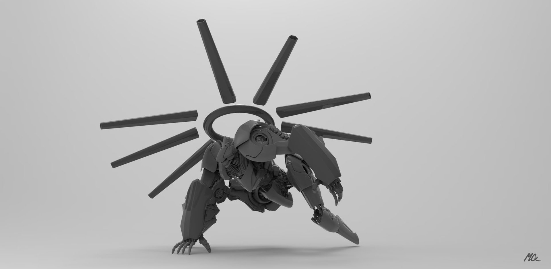 ArtStation - Old mech concept