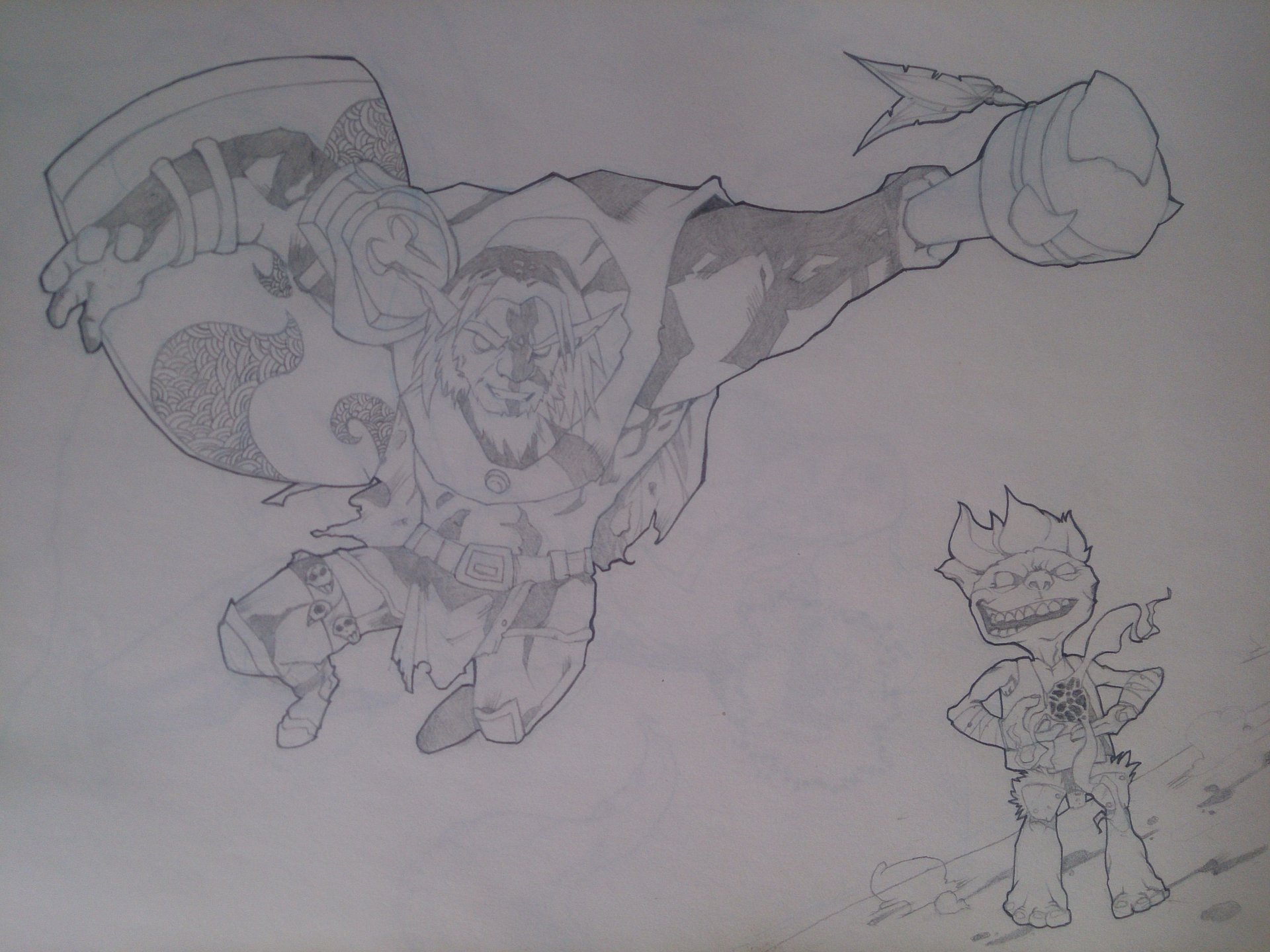 ArtStation - Concept fighting monsters