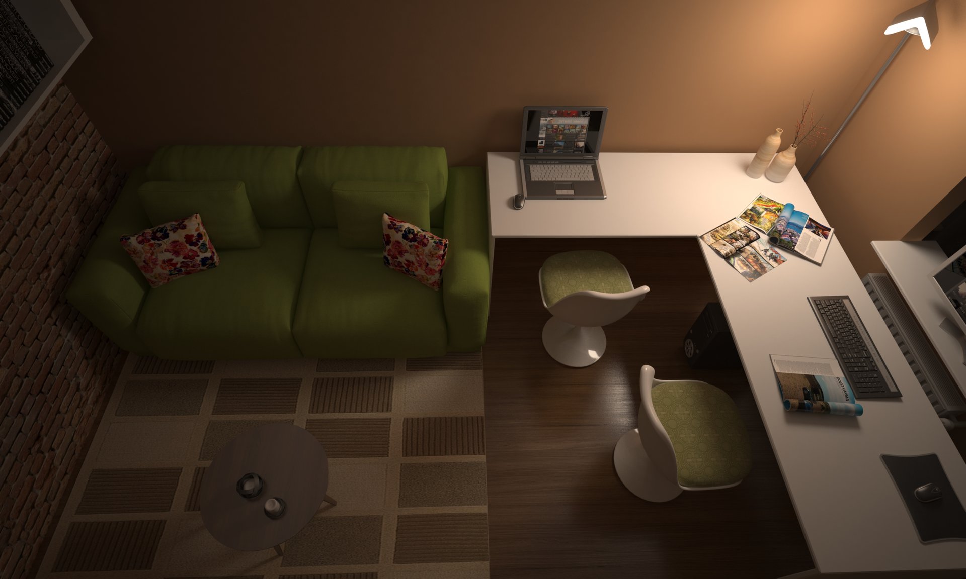 ArtStation - One room apartment design