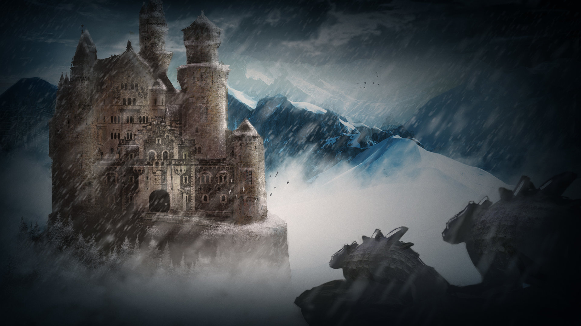 ArtStation - Winter castle
