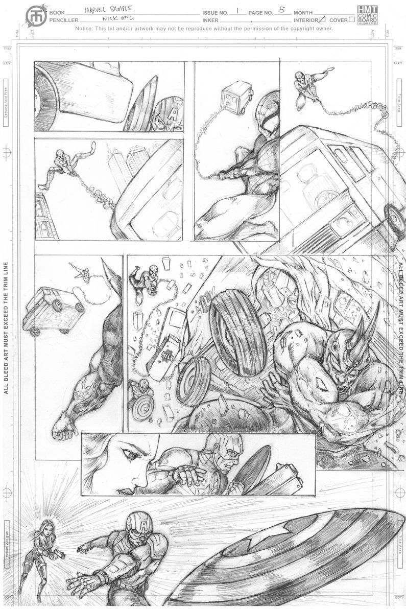 Nick Ong - My Marvel Sample #1 Pg 5