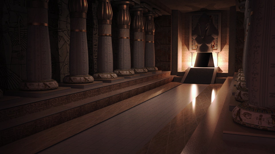 inside ancient palace