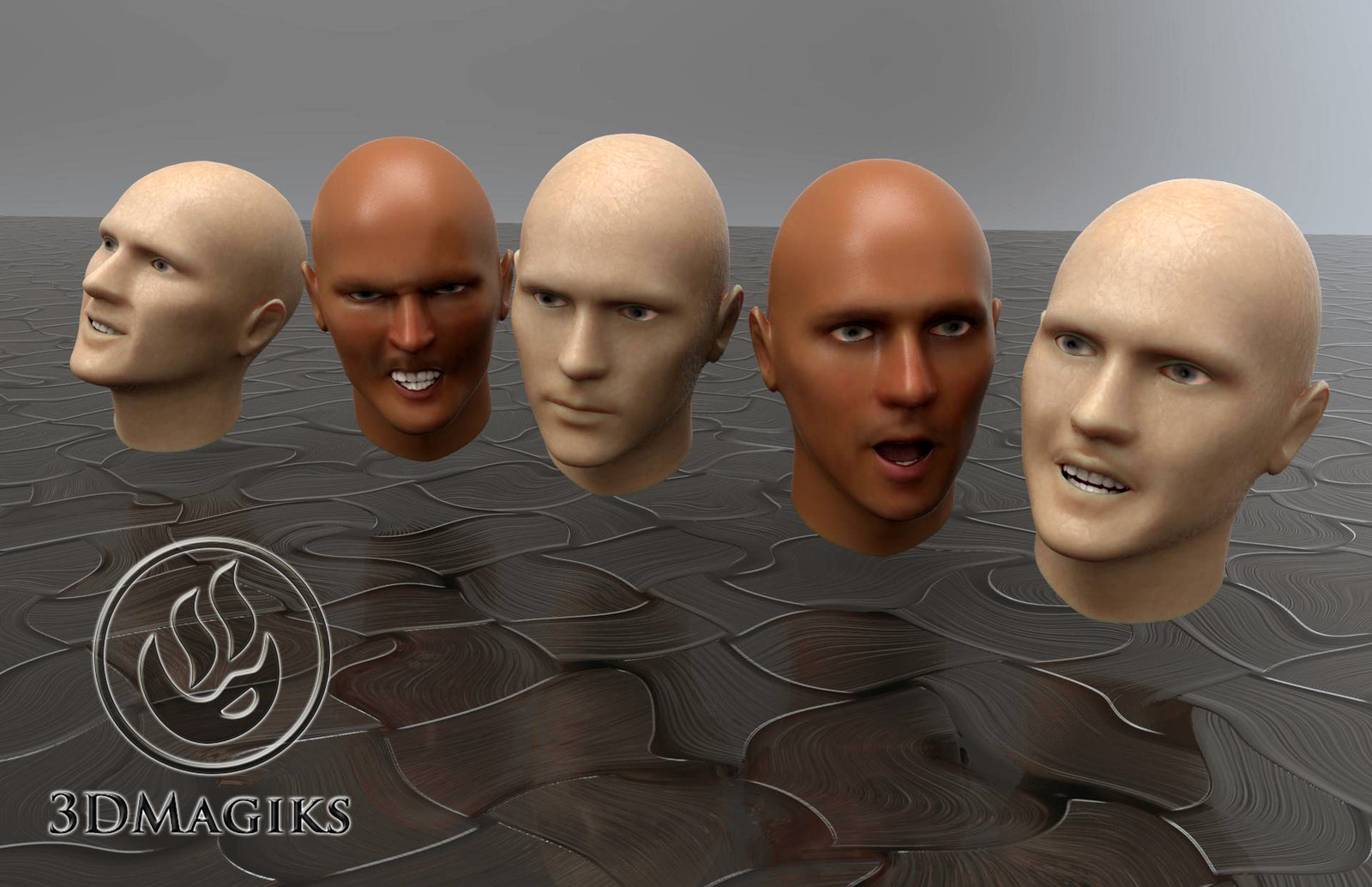 3D Magiks - 3D Head Morphing - The Bald Guy!
