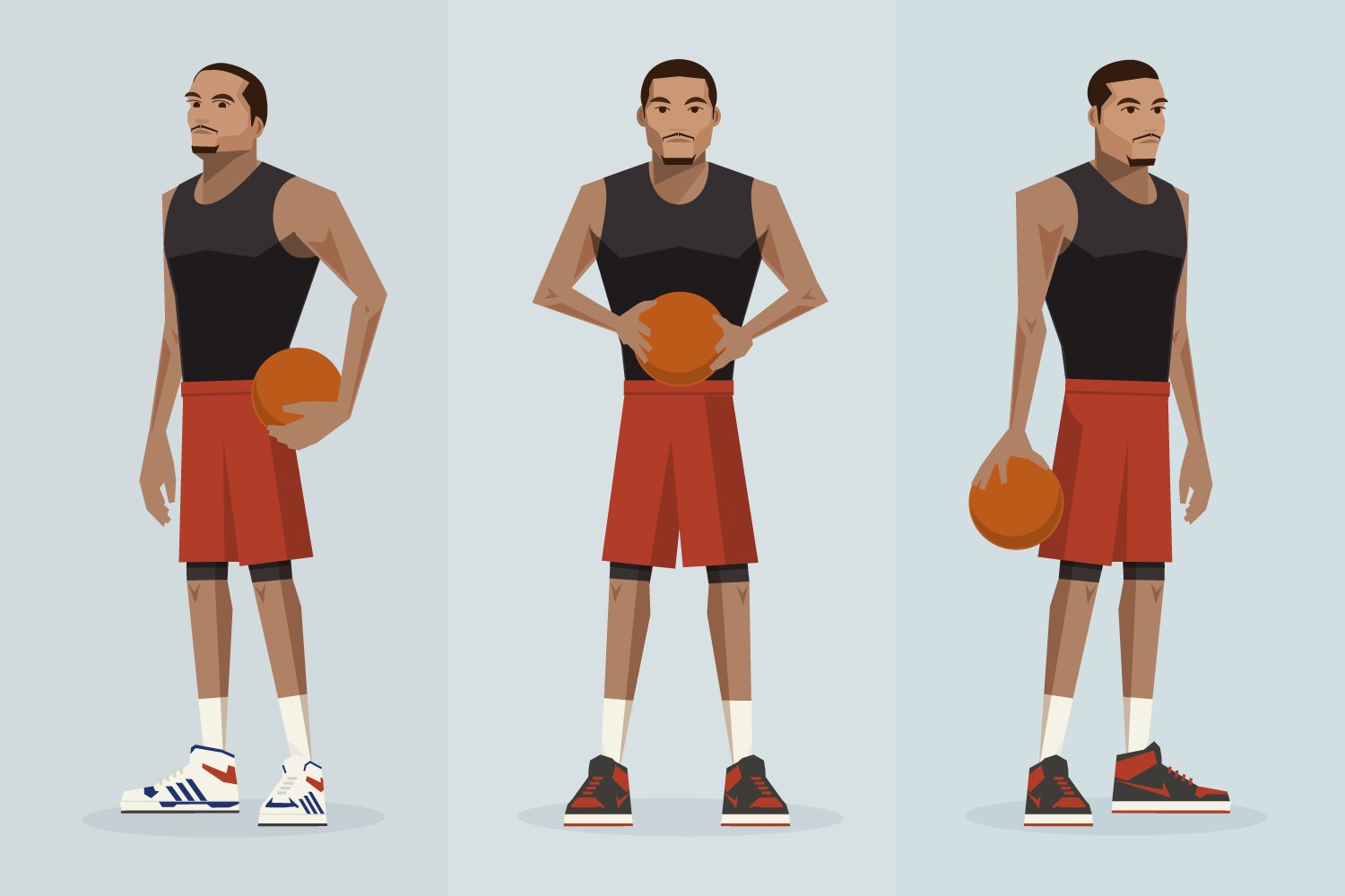 Michael Bitsakis - Super low poly 2d style characters