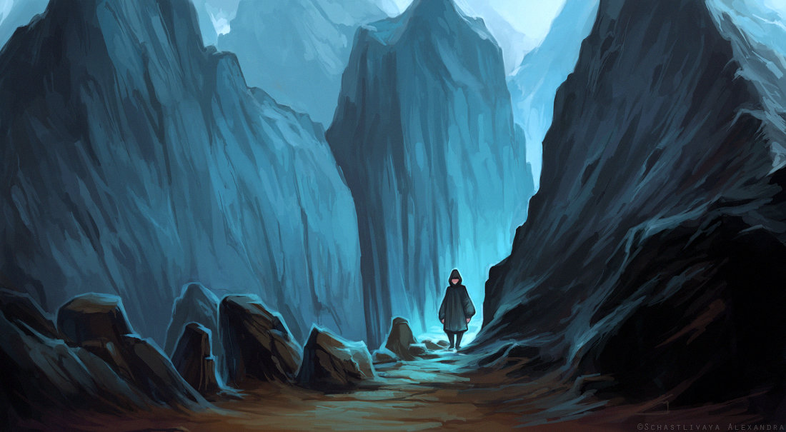 ArtStation - Blue rocks