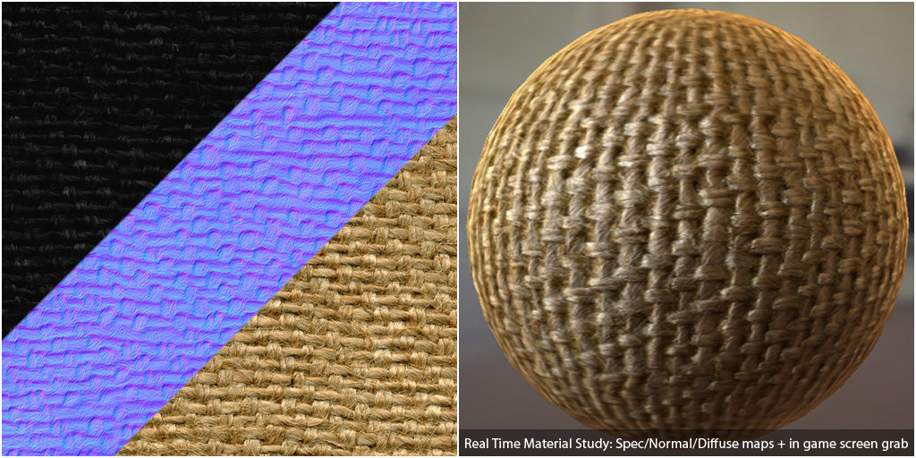 ArtStation - Burlap material study