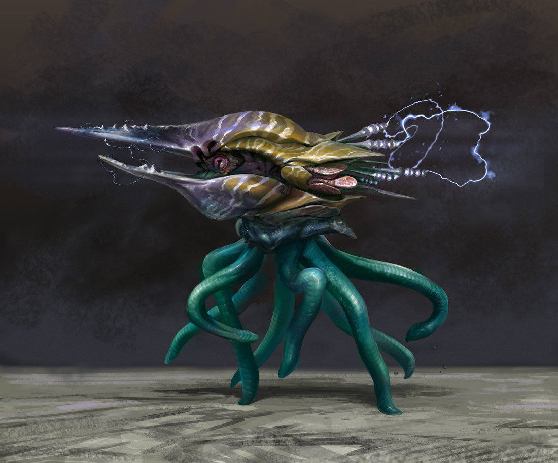 ArtStation - Lightning spike creature