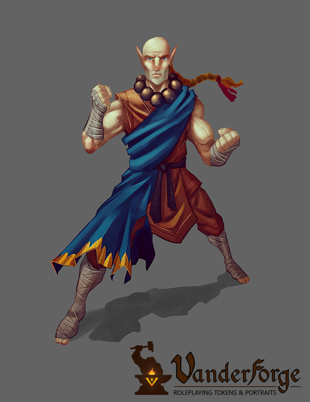 ArtStation - Elf Monk Concept