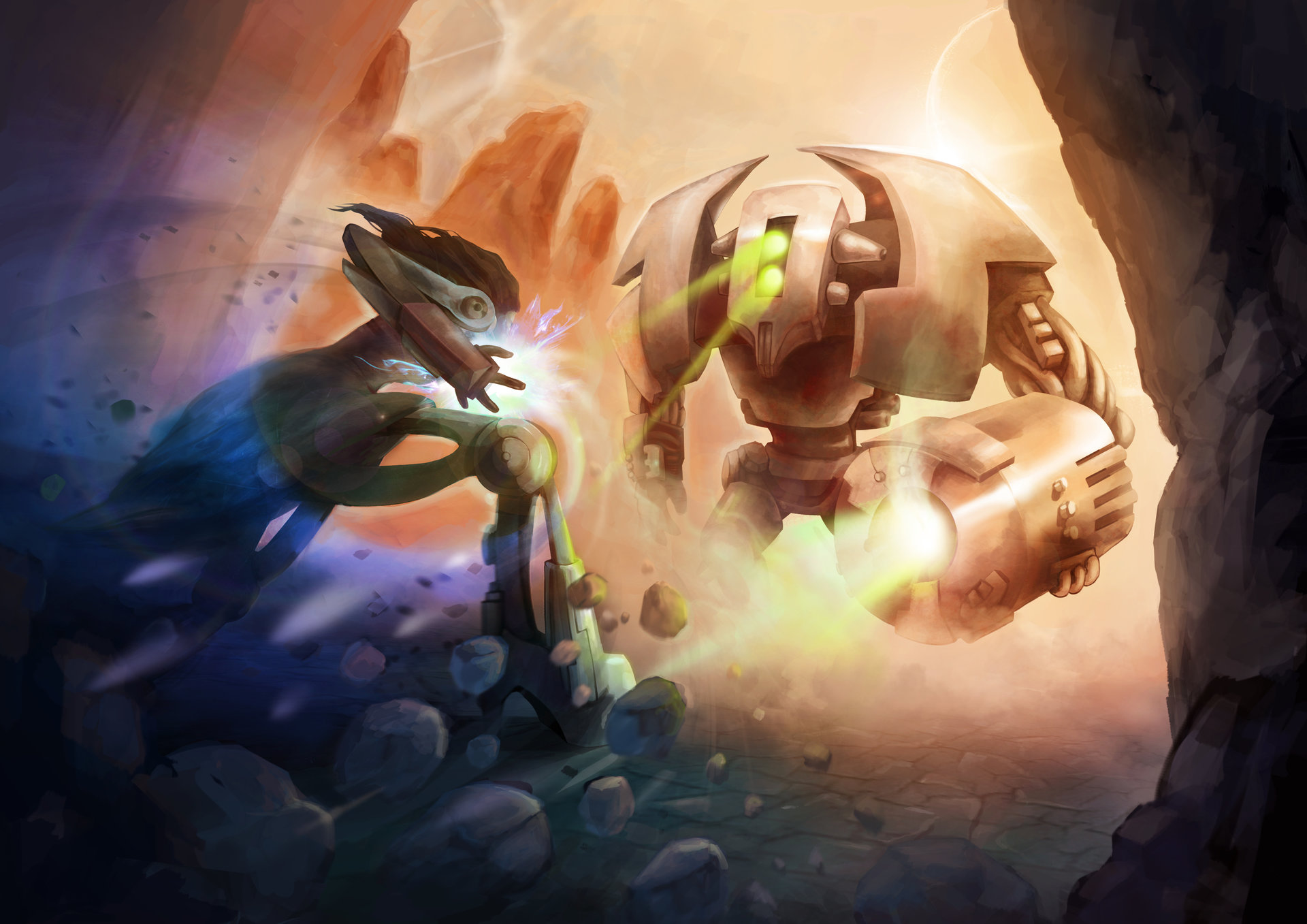 ArtStation - Robot fight