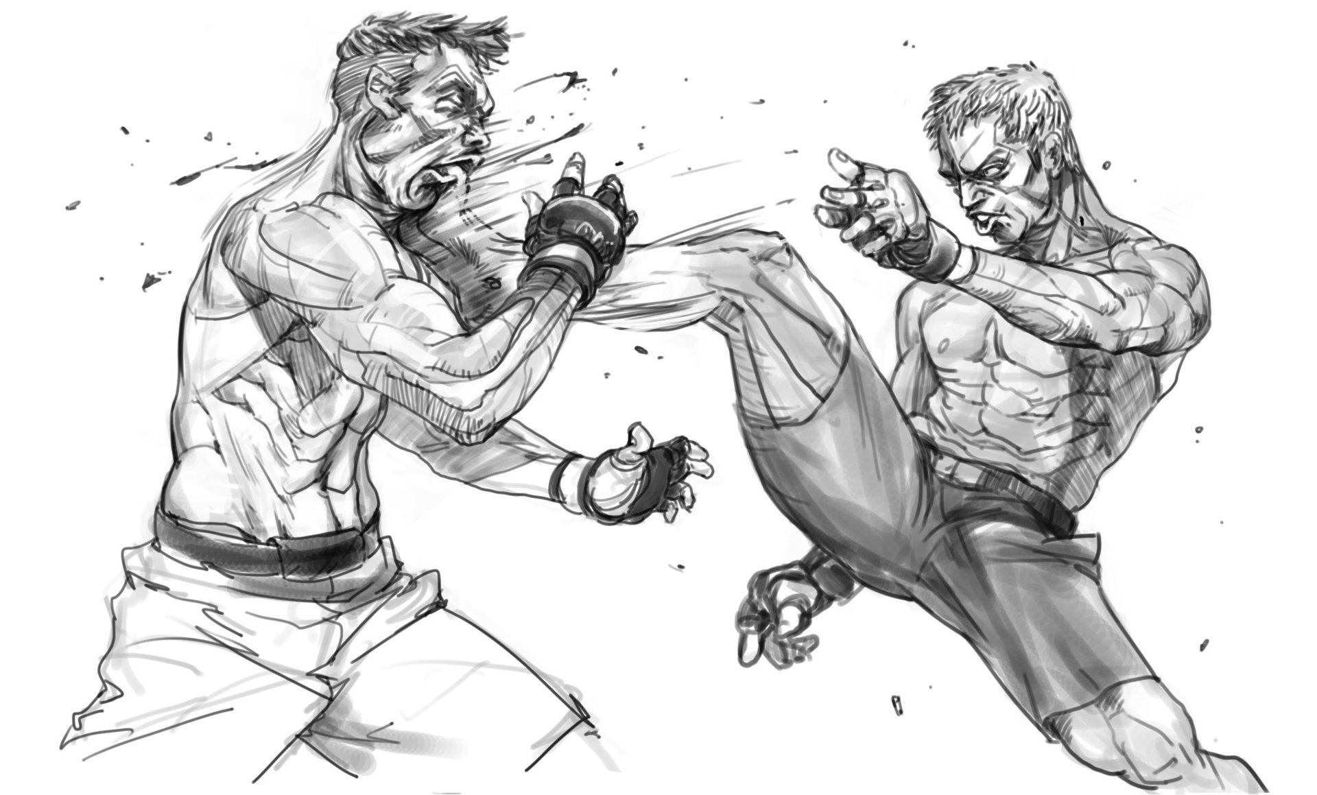 ArtStation - fighter Sketch06
