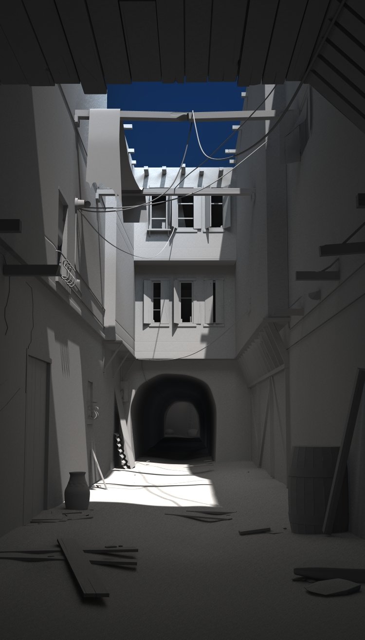 ArtStation - Alley WIP