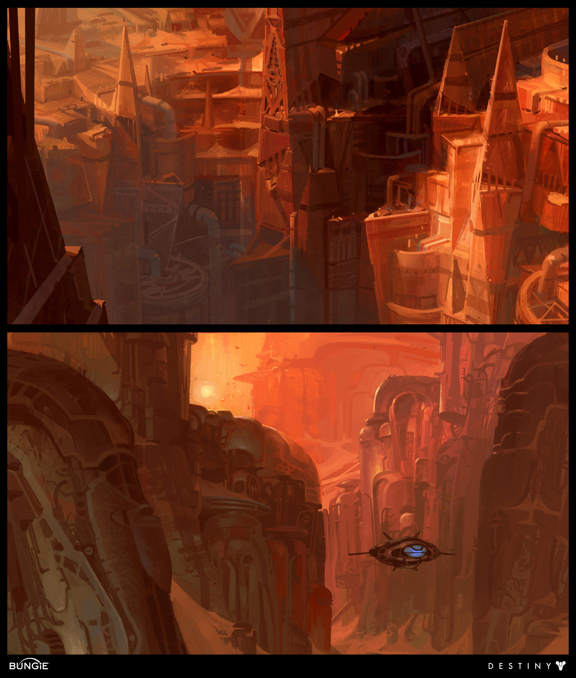 ArtStation - Destiny: Martian Landscape Sketches
