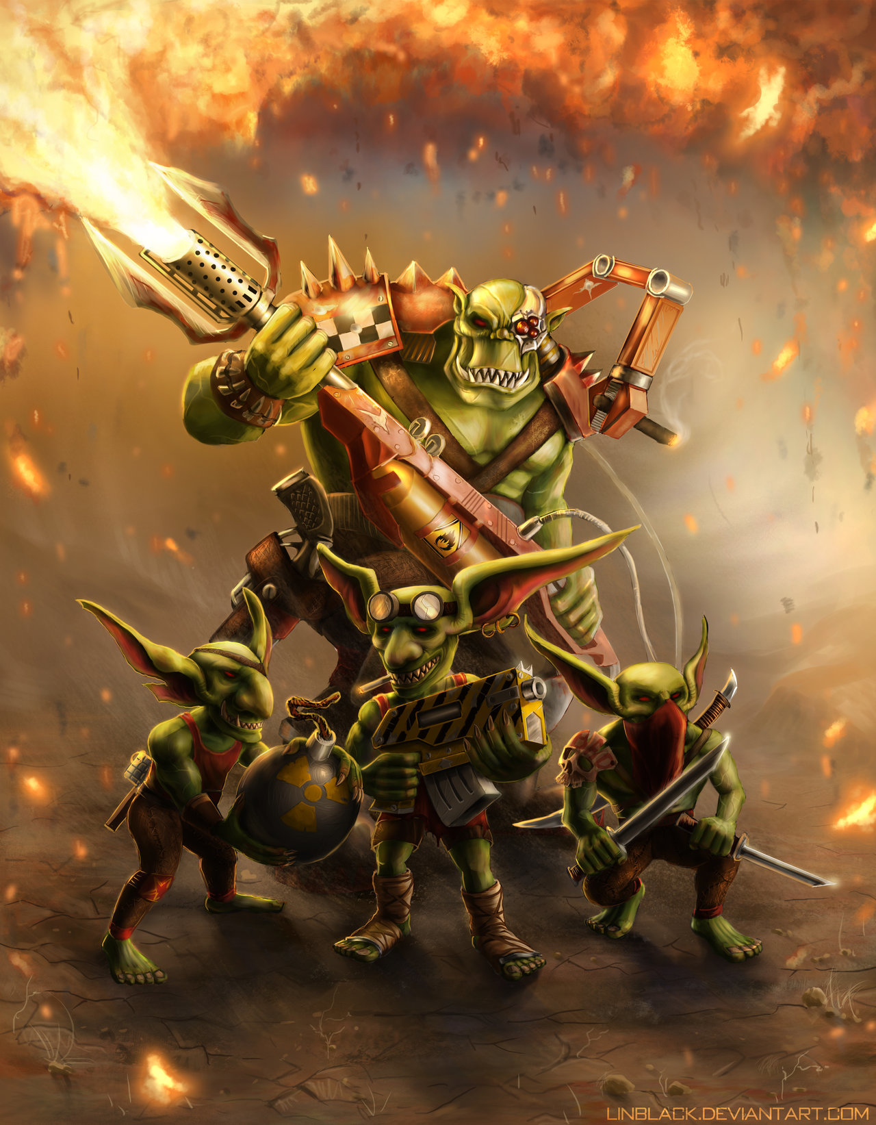 ArtStation - Ork Flamethrower