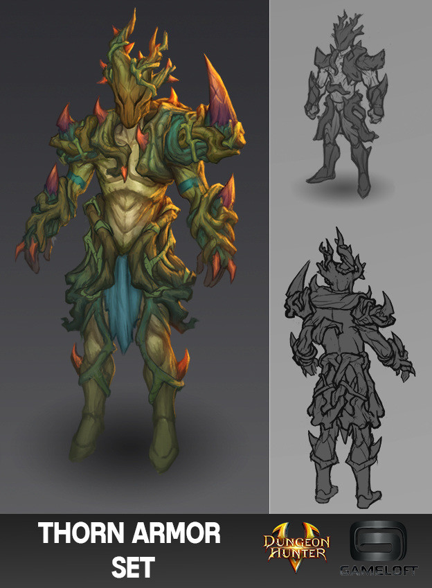 ArtStation - Dungeon Hunter 5 Armor Sets