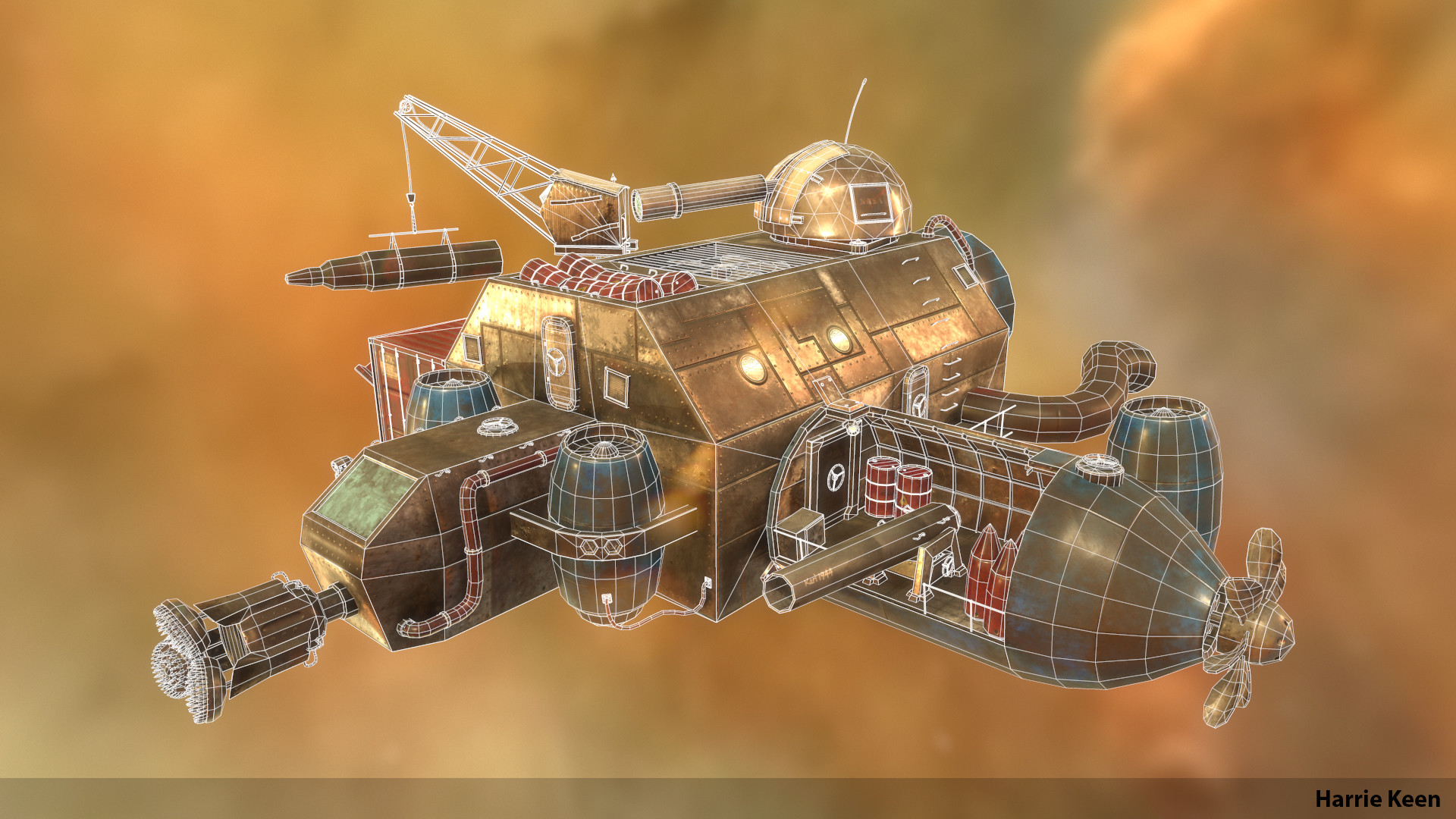 Harrie Keen - Junkship - spaceship