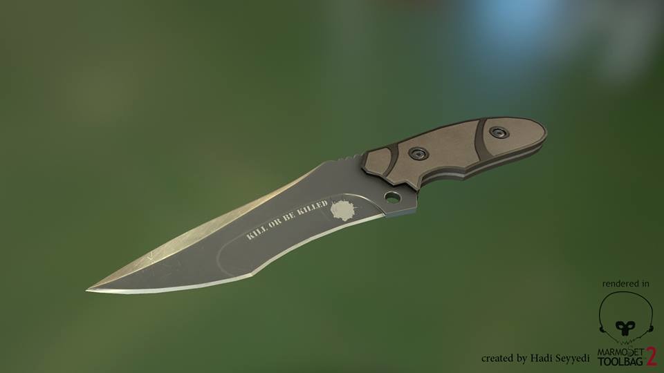 ArtStation - Game Knife Modeling&Texturing