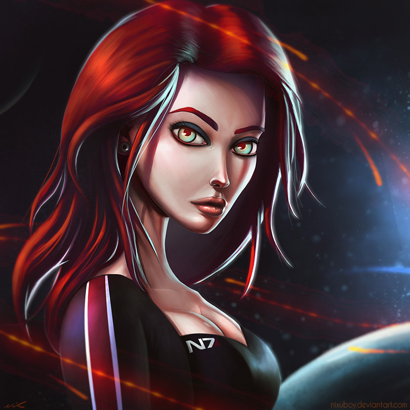 ArtStation - Commander Shepard