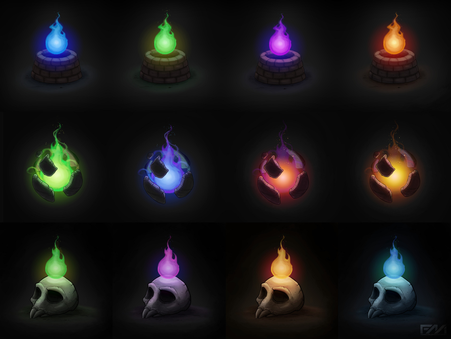 ArtStation - Torches Concept, Federico Meloni