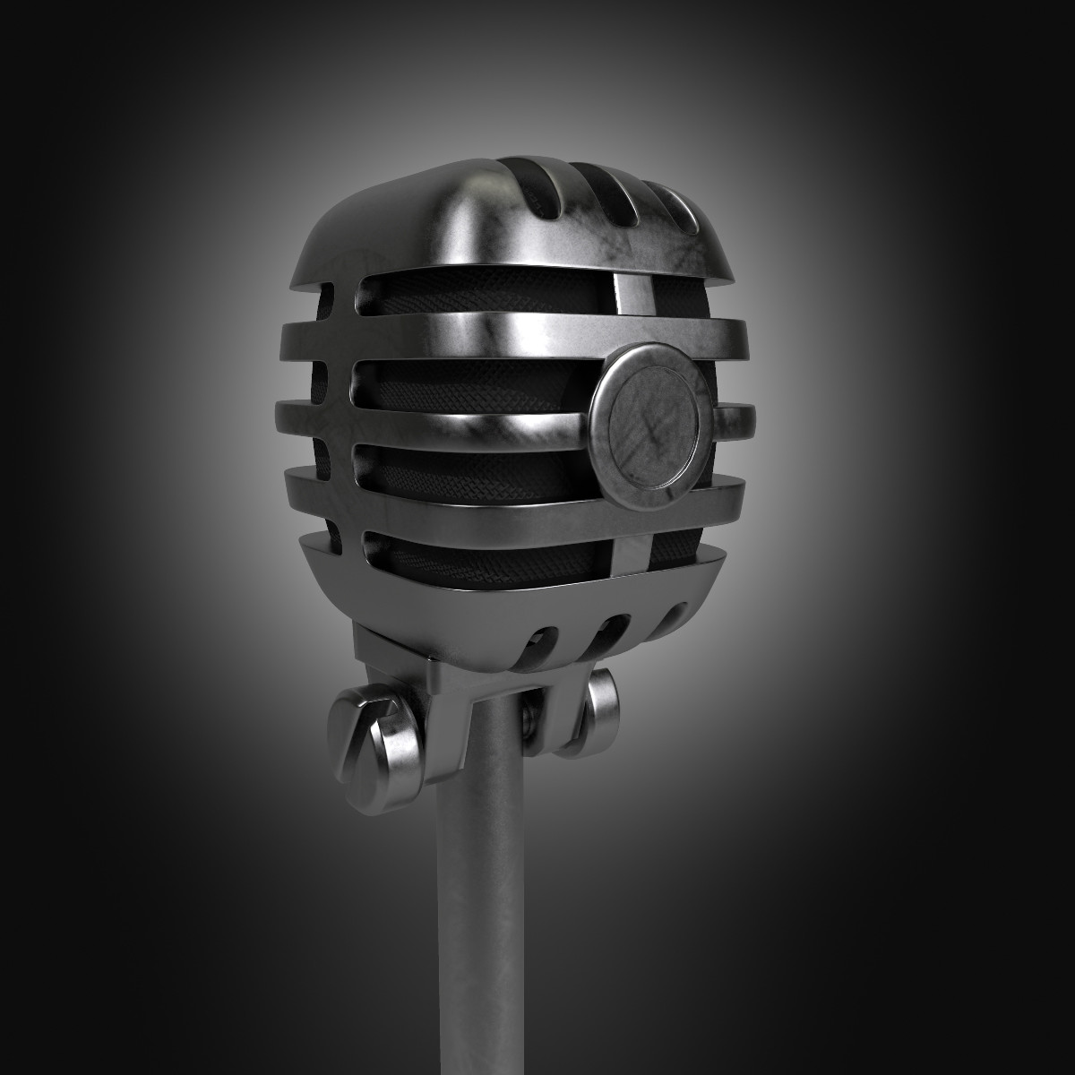 ArtStation - Retro microphone