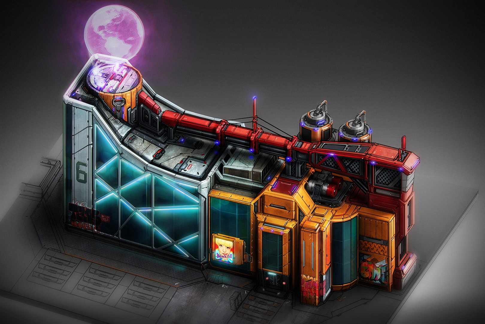 ArtStation - Building Conceptart 01