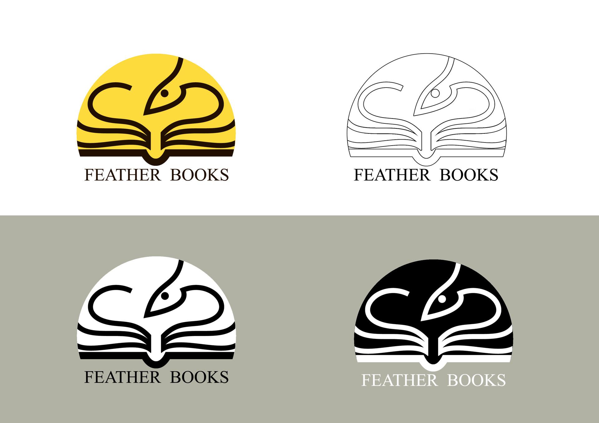 ArtStation - Feather Book Logo