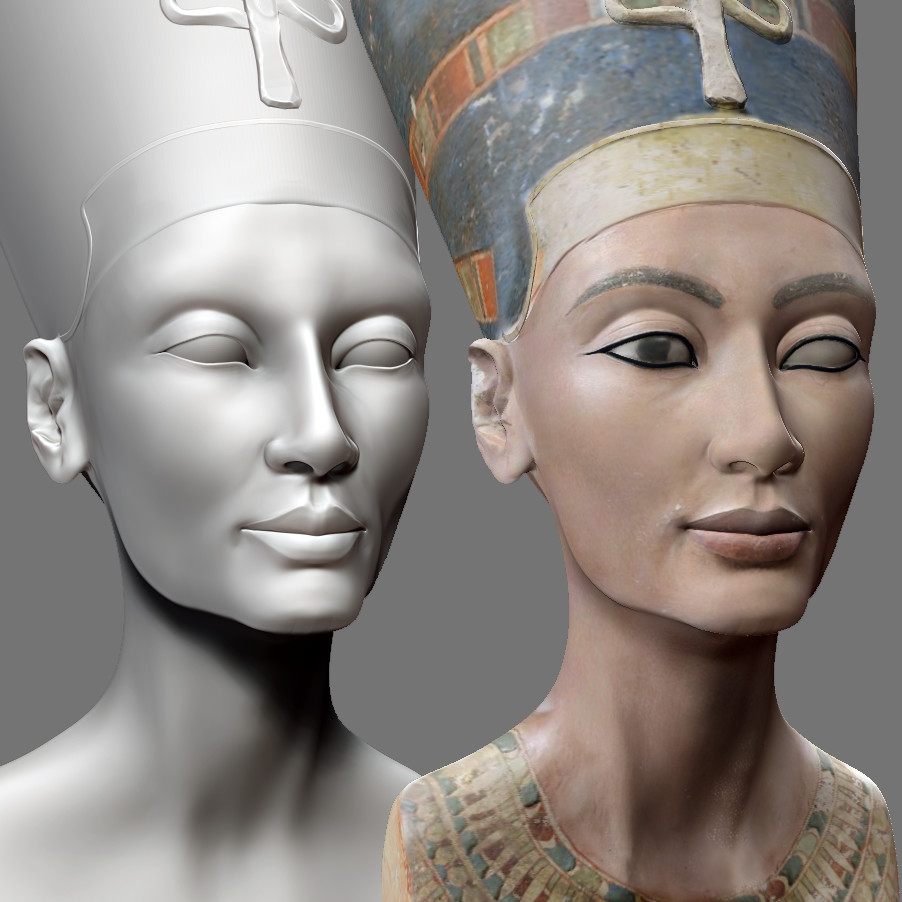ArtStation - Nefertiti Bust - ZBrush Sculpt