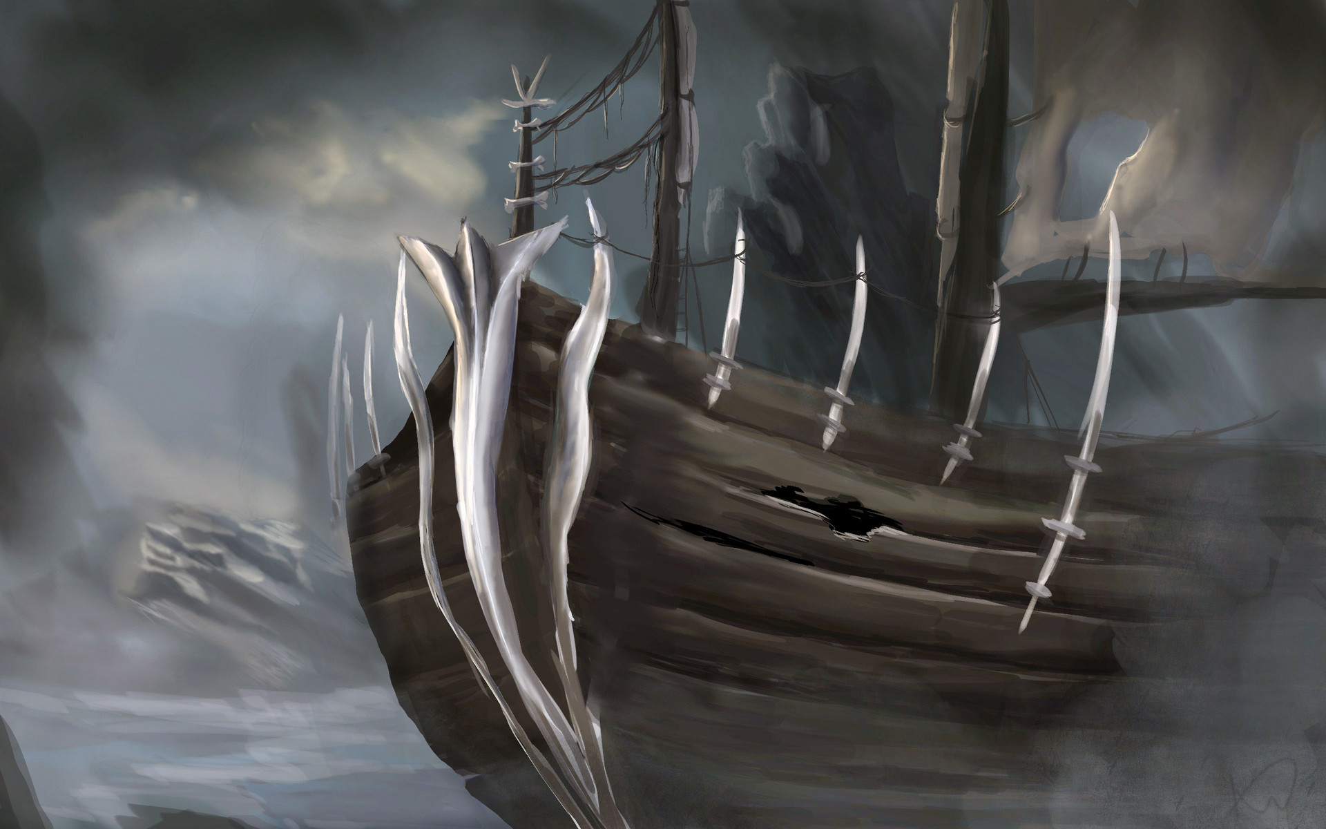 ArtStation - Bone Ship