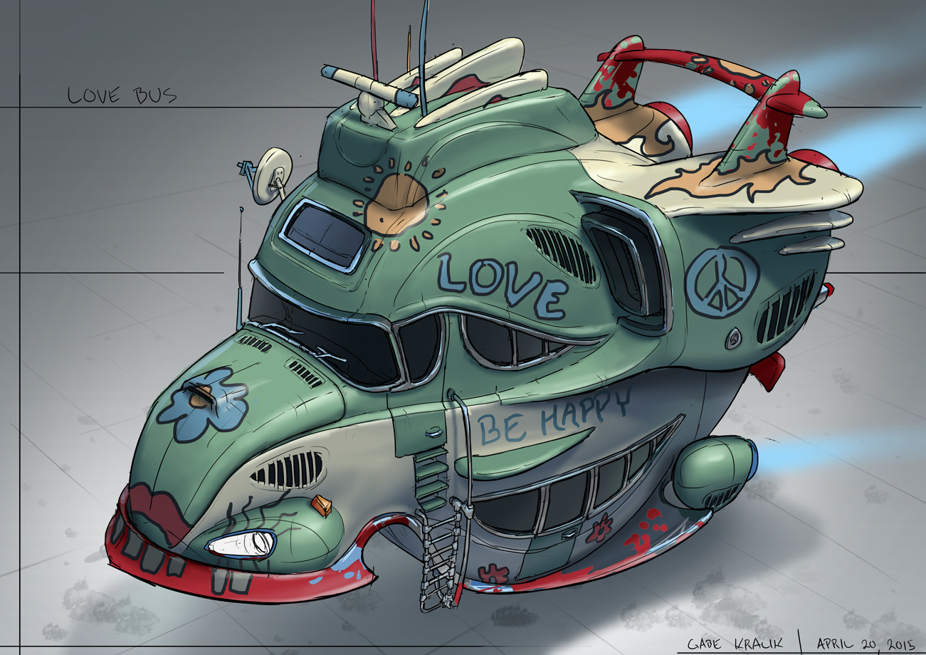 ArtStation - Love Bus
