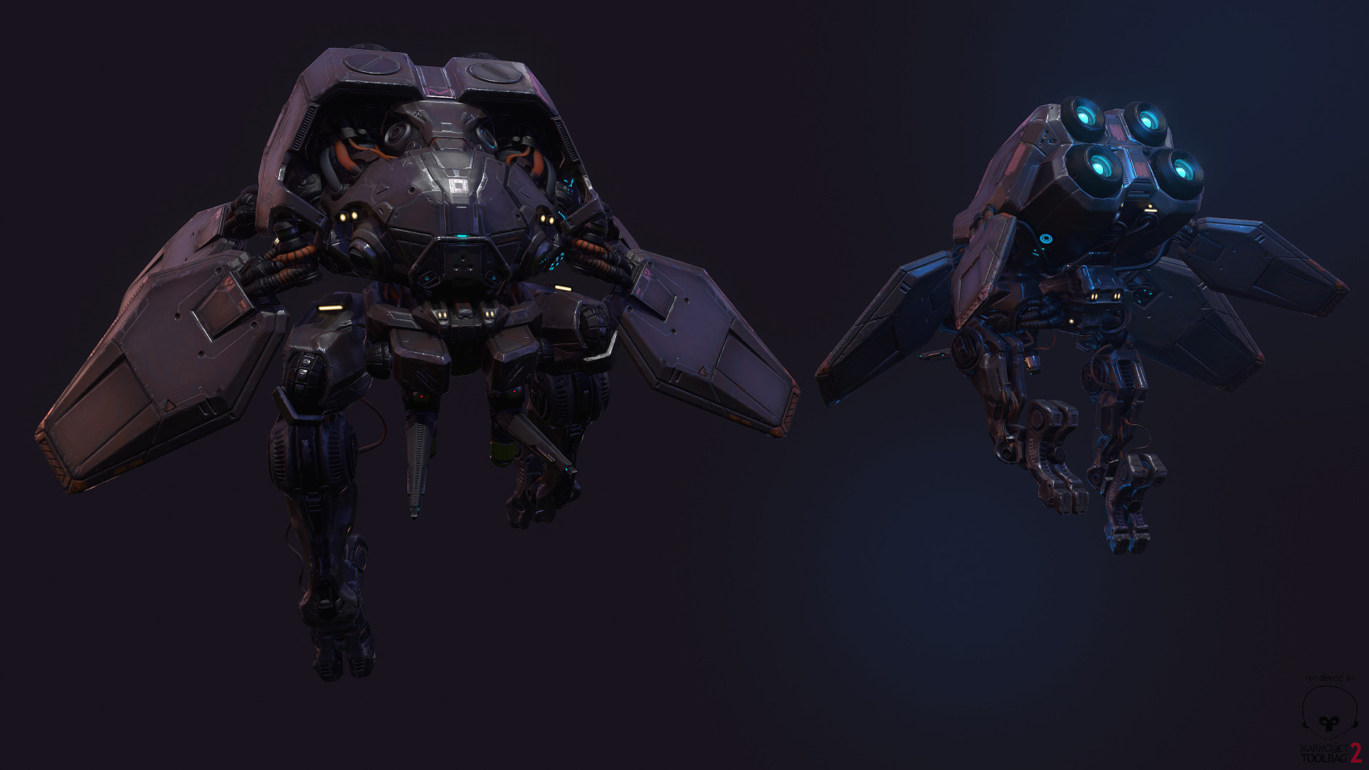 ArtStation - Butterfly Mech