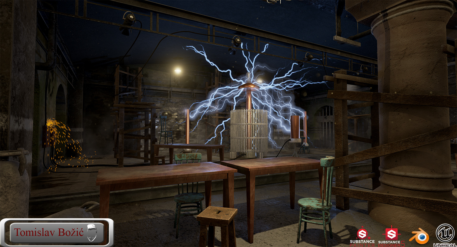 Tomislav Božić - Tesla's Laboratory - 3D Environment