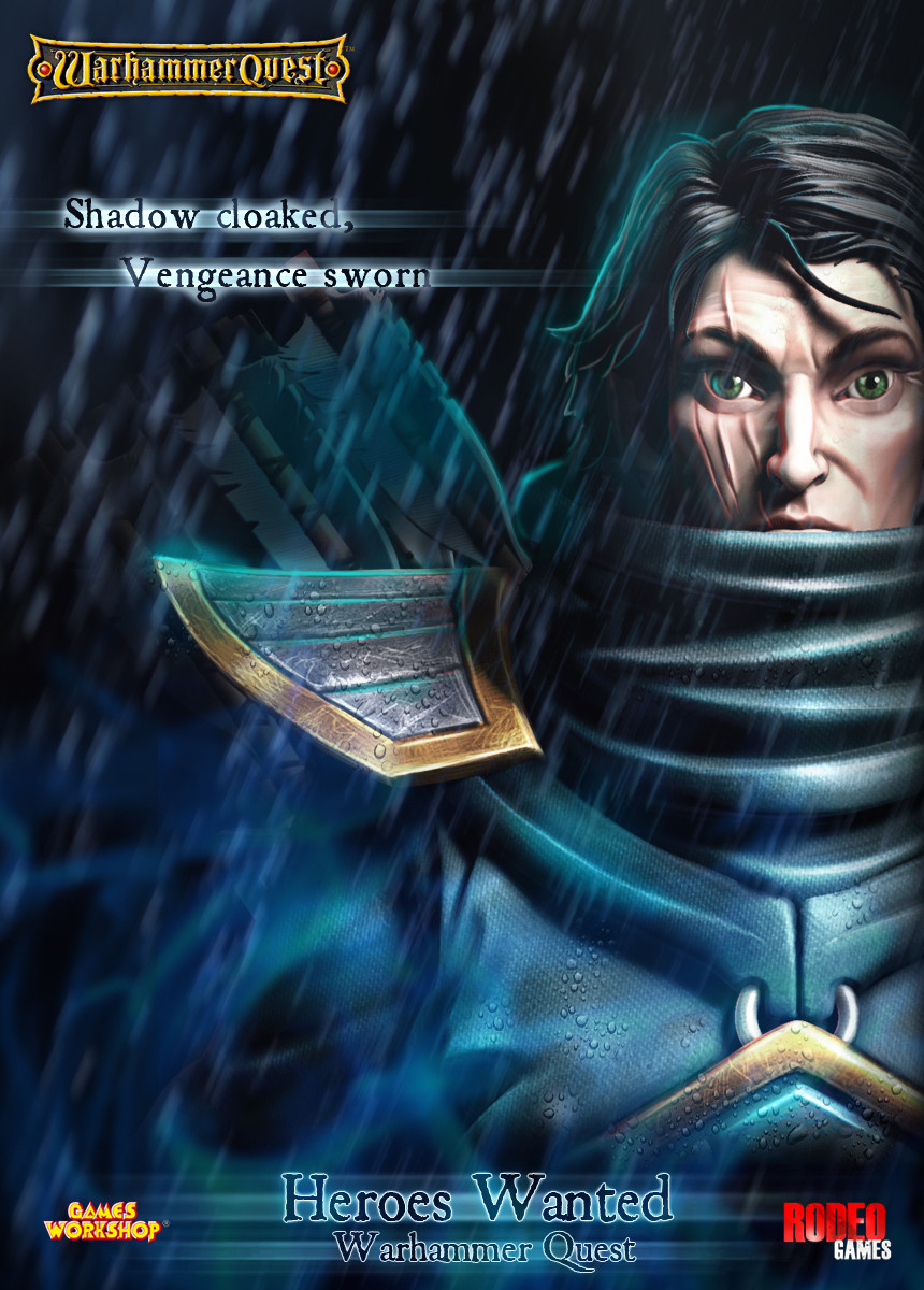 ArtStation - Warhammer Quest Shadow Warrior. Promotional Postcard.