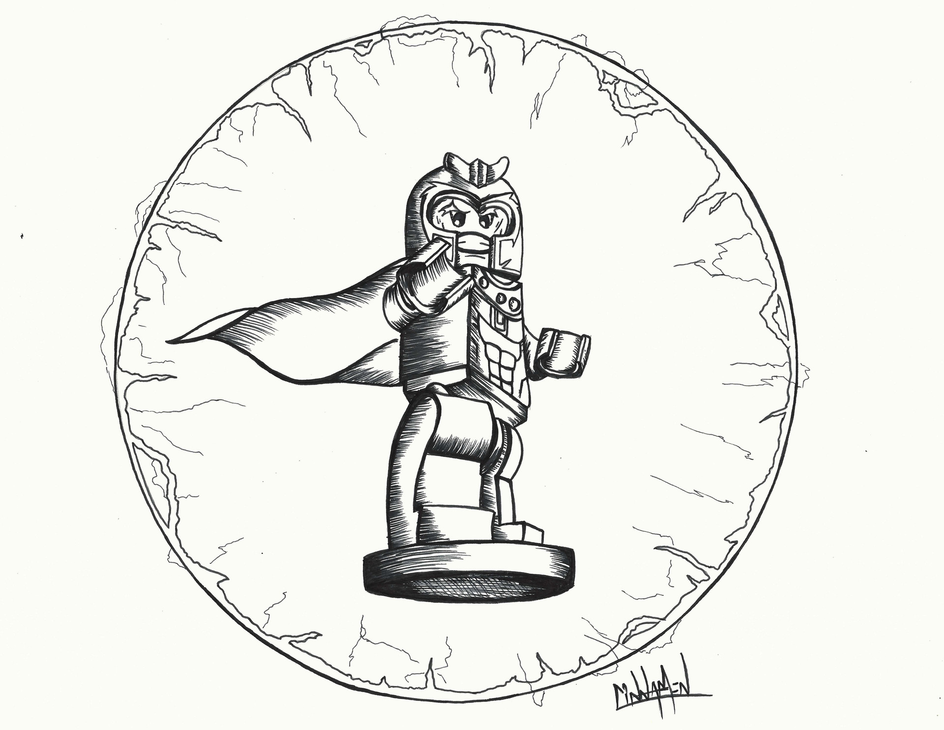 lego magneto coloring pages