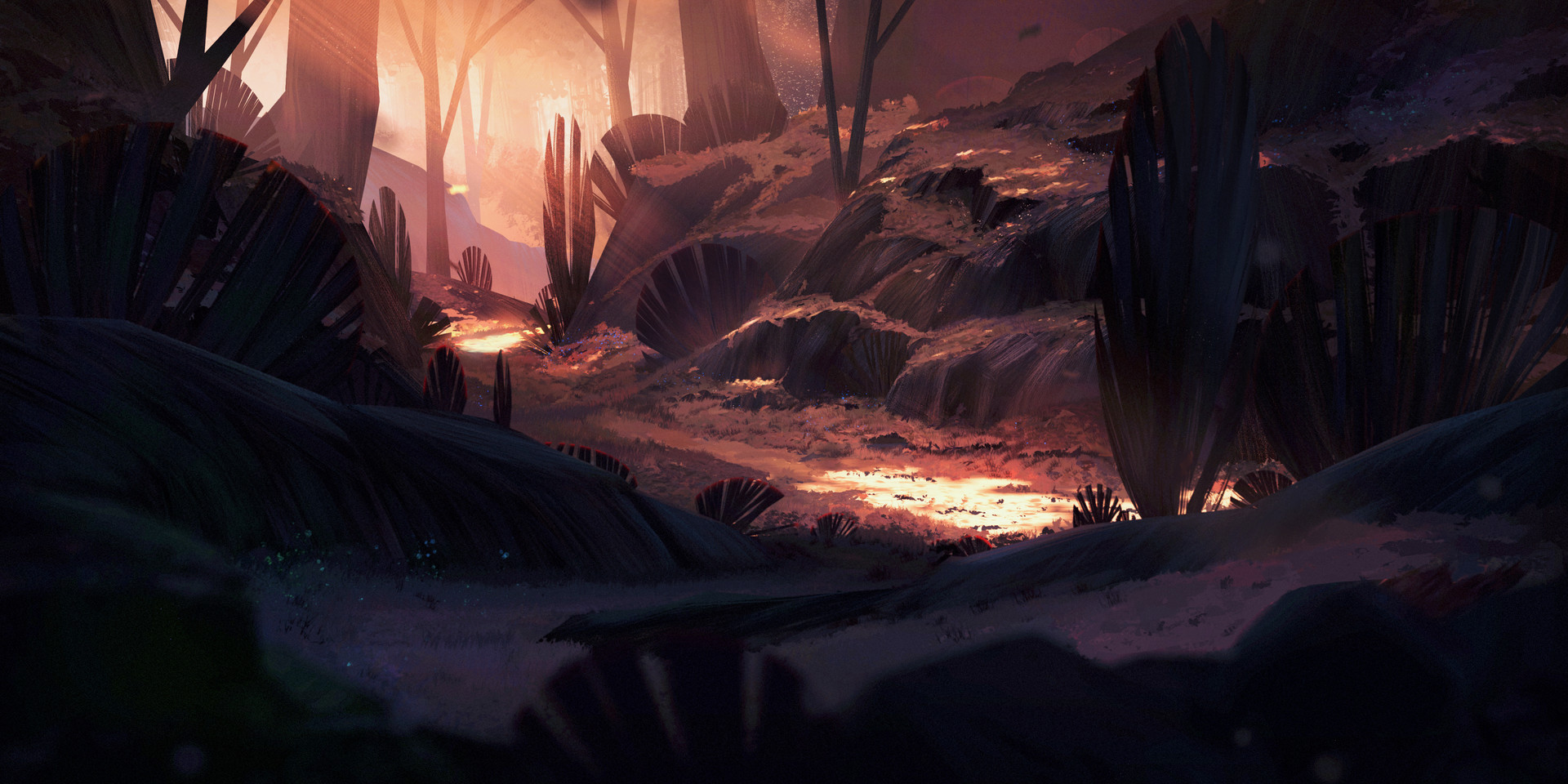 ArtStation - Forest fall