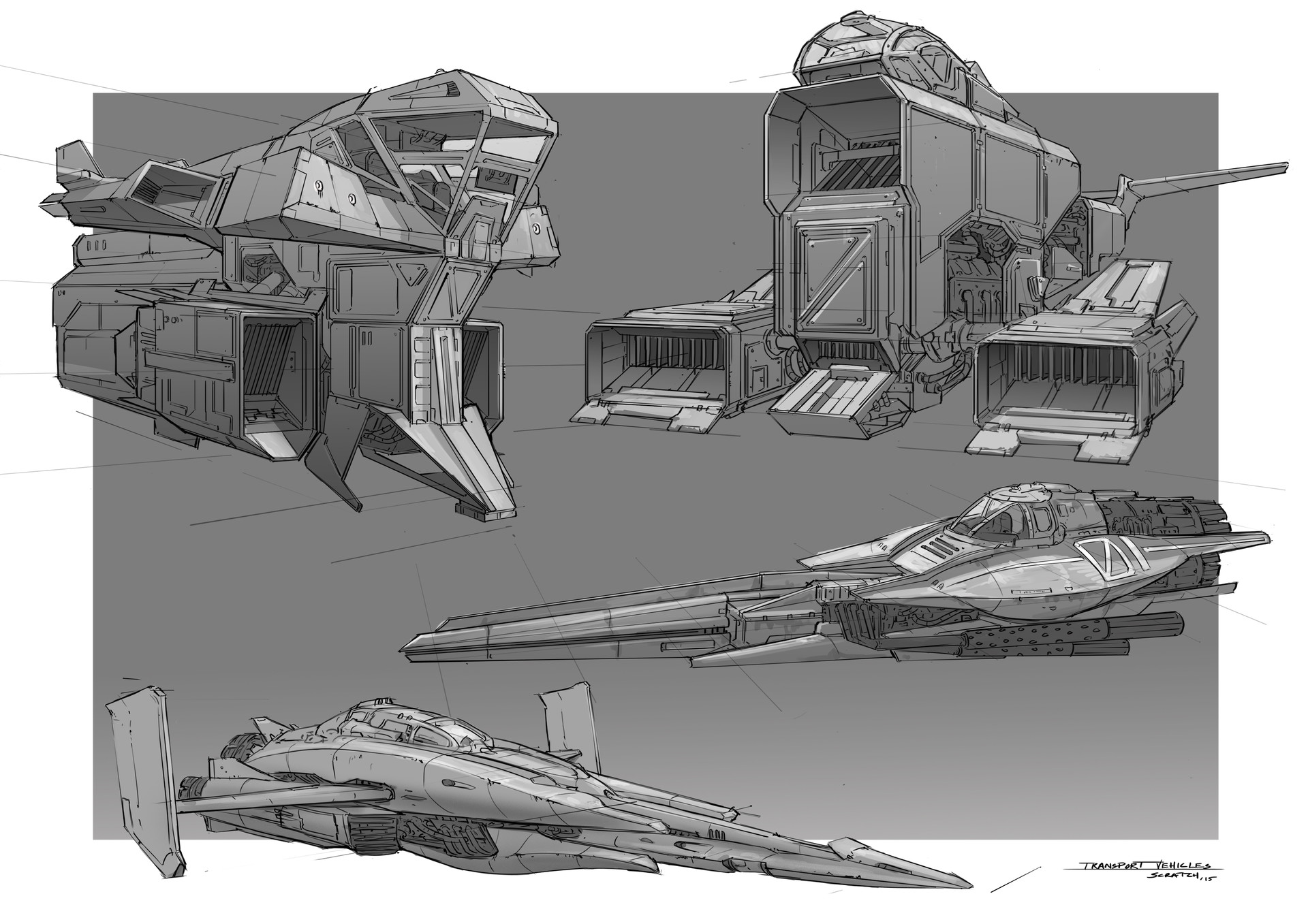 ArtStation - Transport Doodles