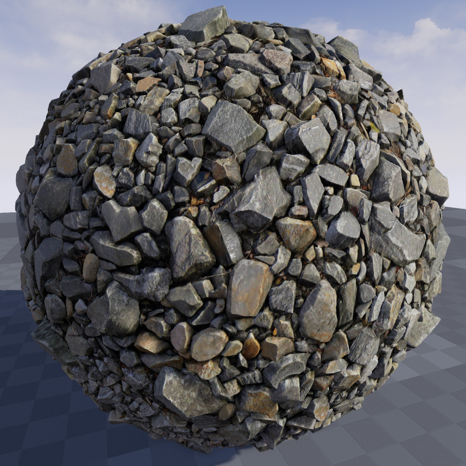Crazy Textures - Texture of stone debris in Unreal Engine 4.9