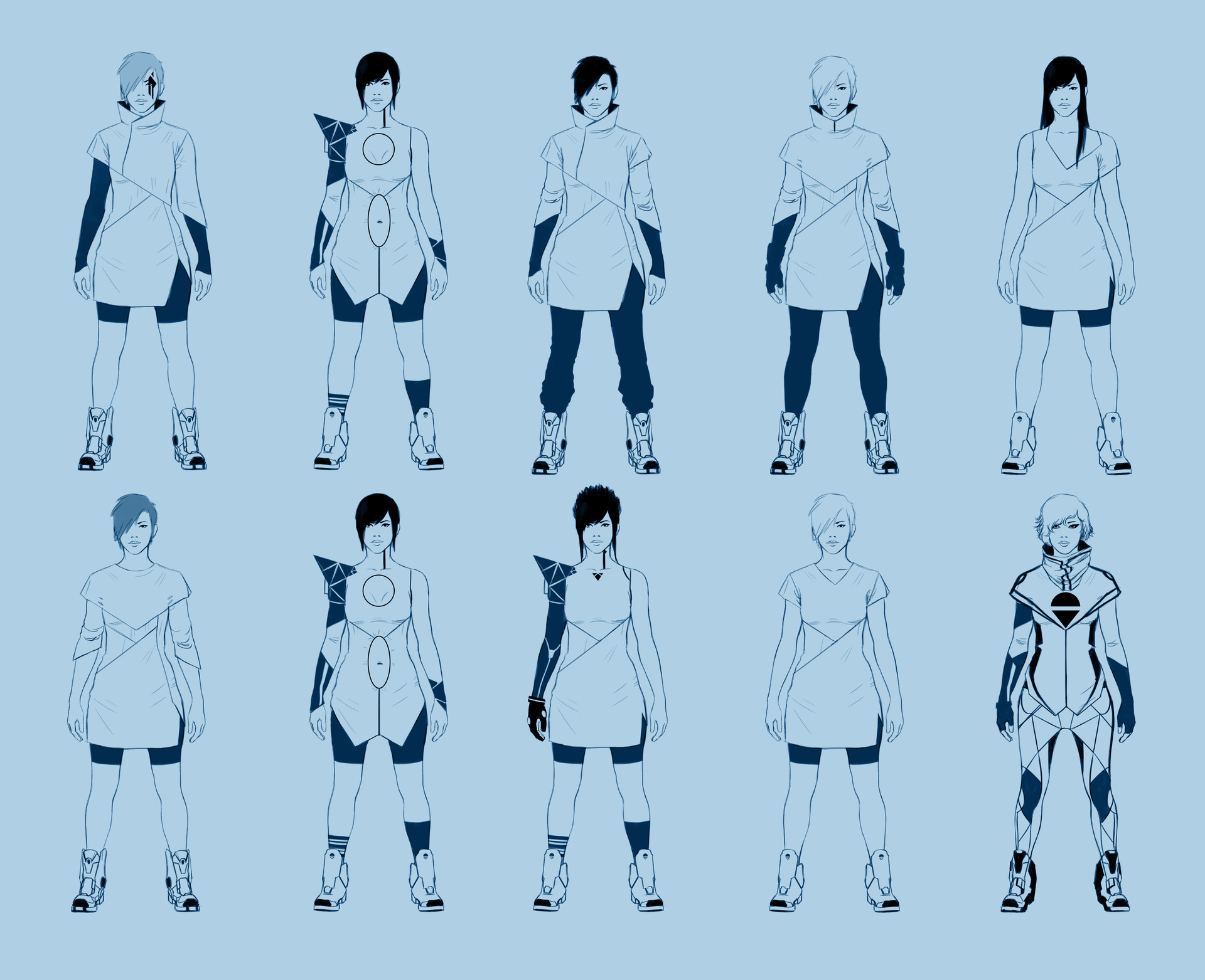 ArtStation - female character concepts 01