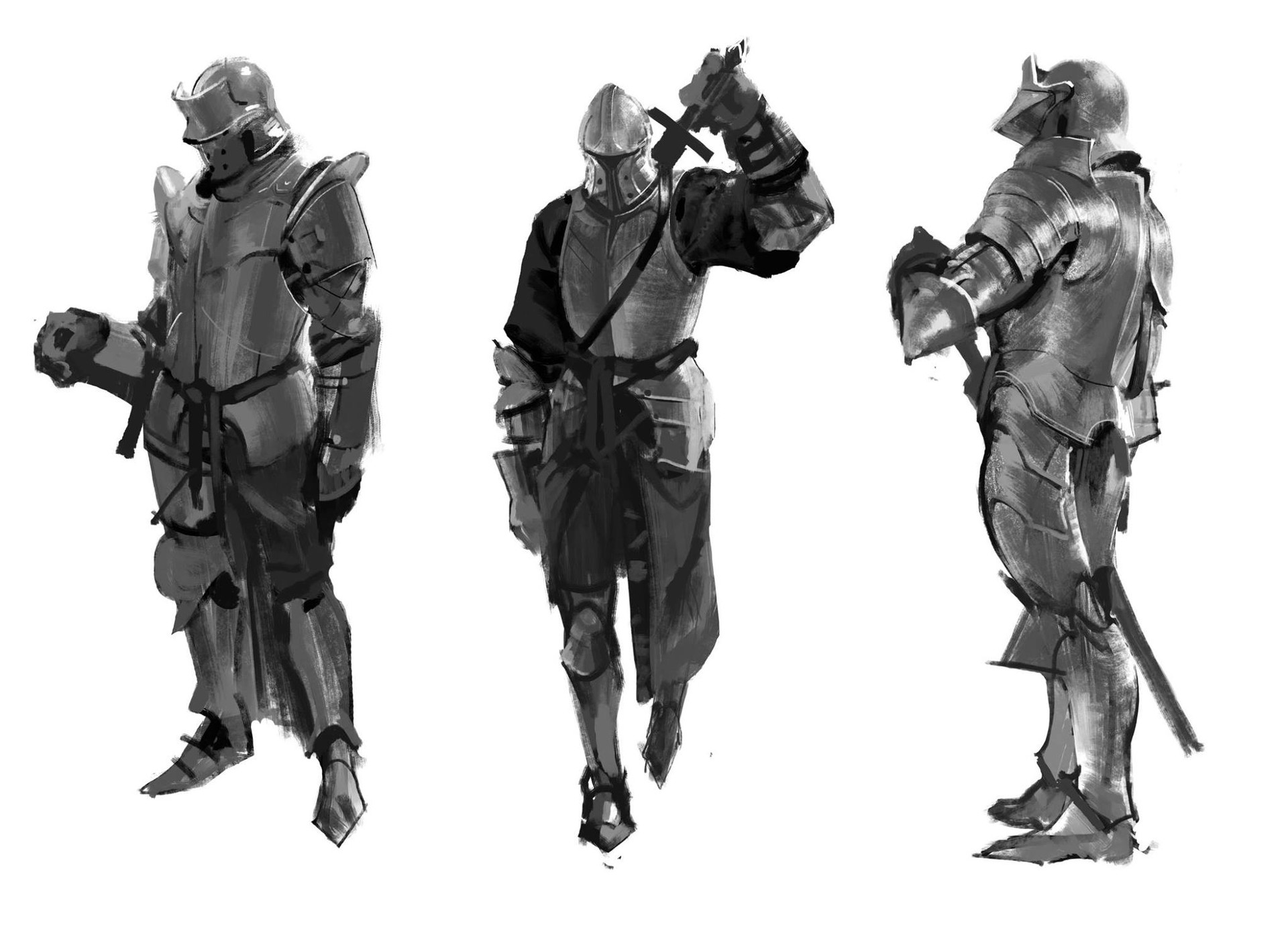 ArtStation - Knight sketch