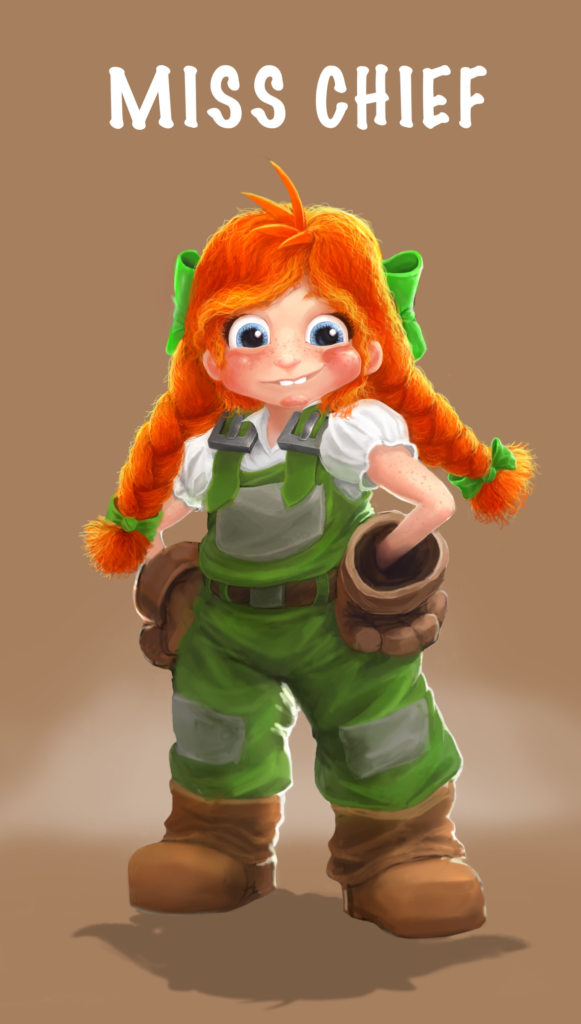 ArtStation - Miss Chief Work in Progress
