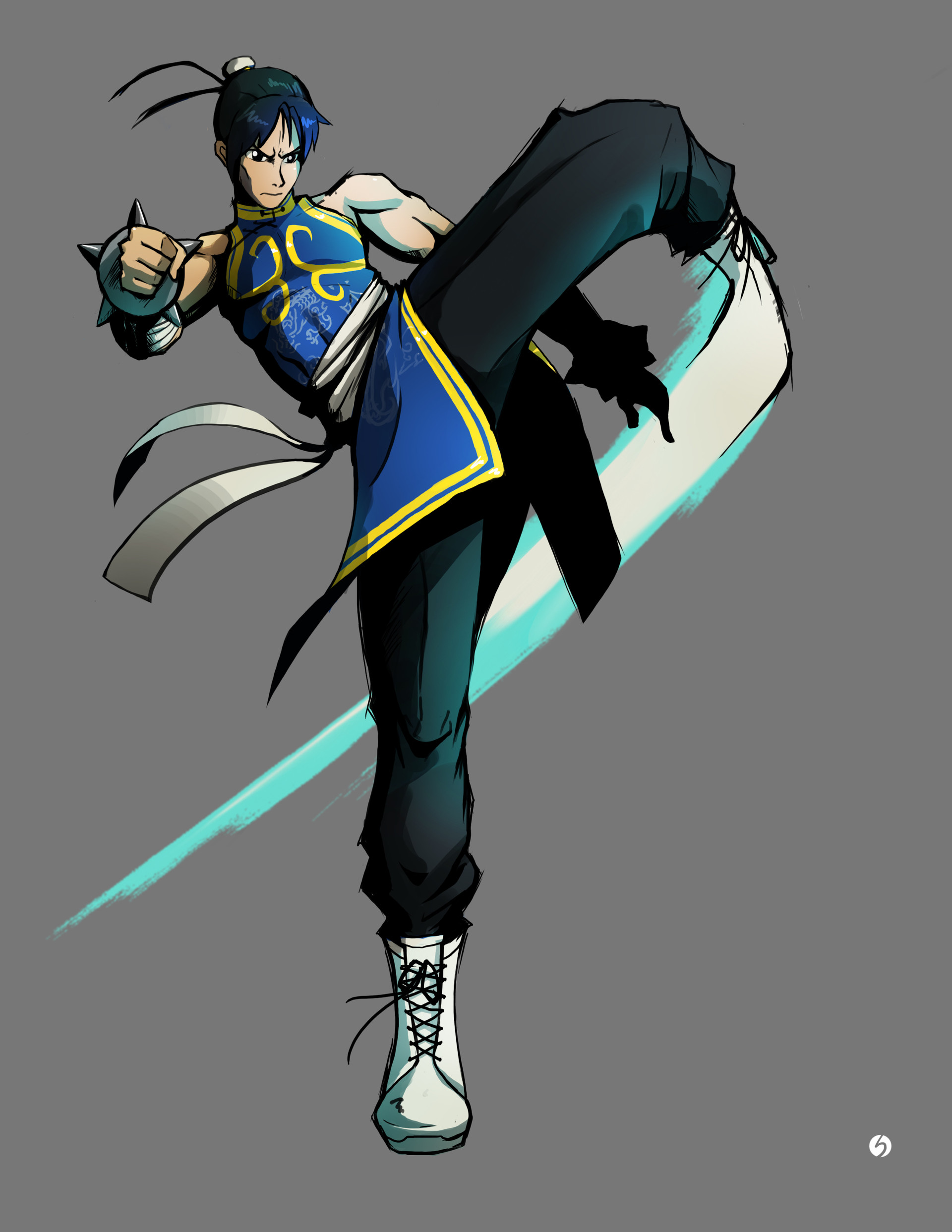 ArtStation - Street fighter gender cross over!