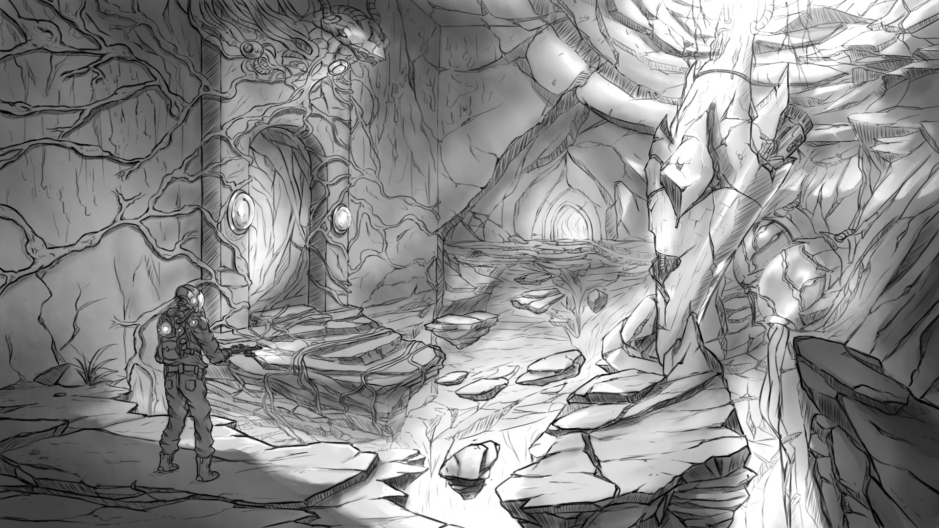 ArtStation - Alien Base Concept Art