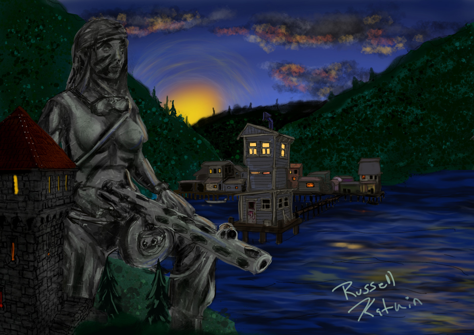 ArtStation - Guard Tower