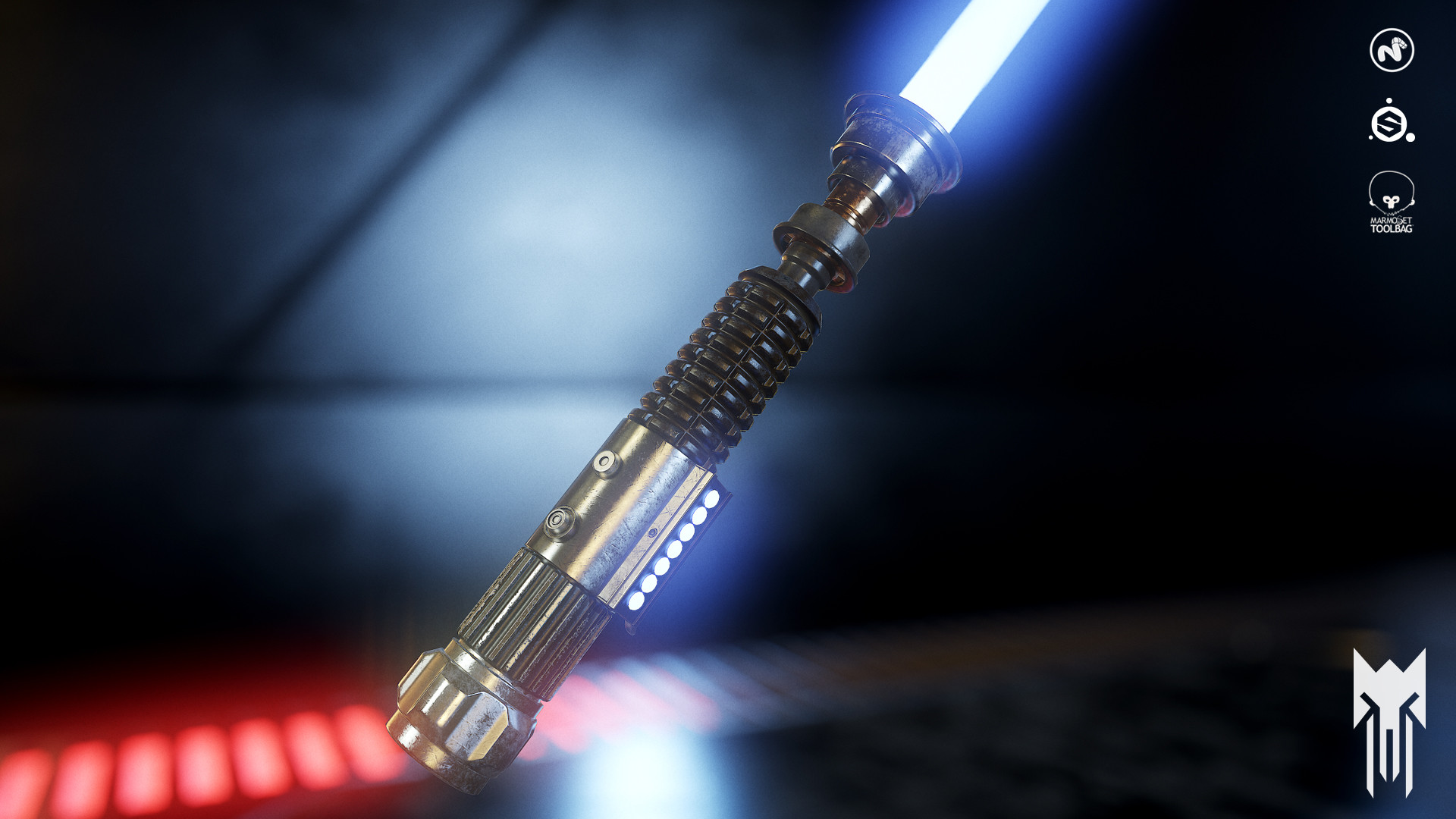 Elliot Sharp - Freelance 3D Artist - Old Ben Kenobi's Lost Lightsaber
