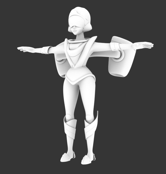 ArtStation - HotShot - Character from Super Thrust Busters