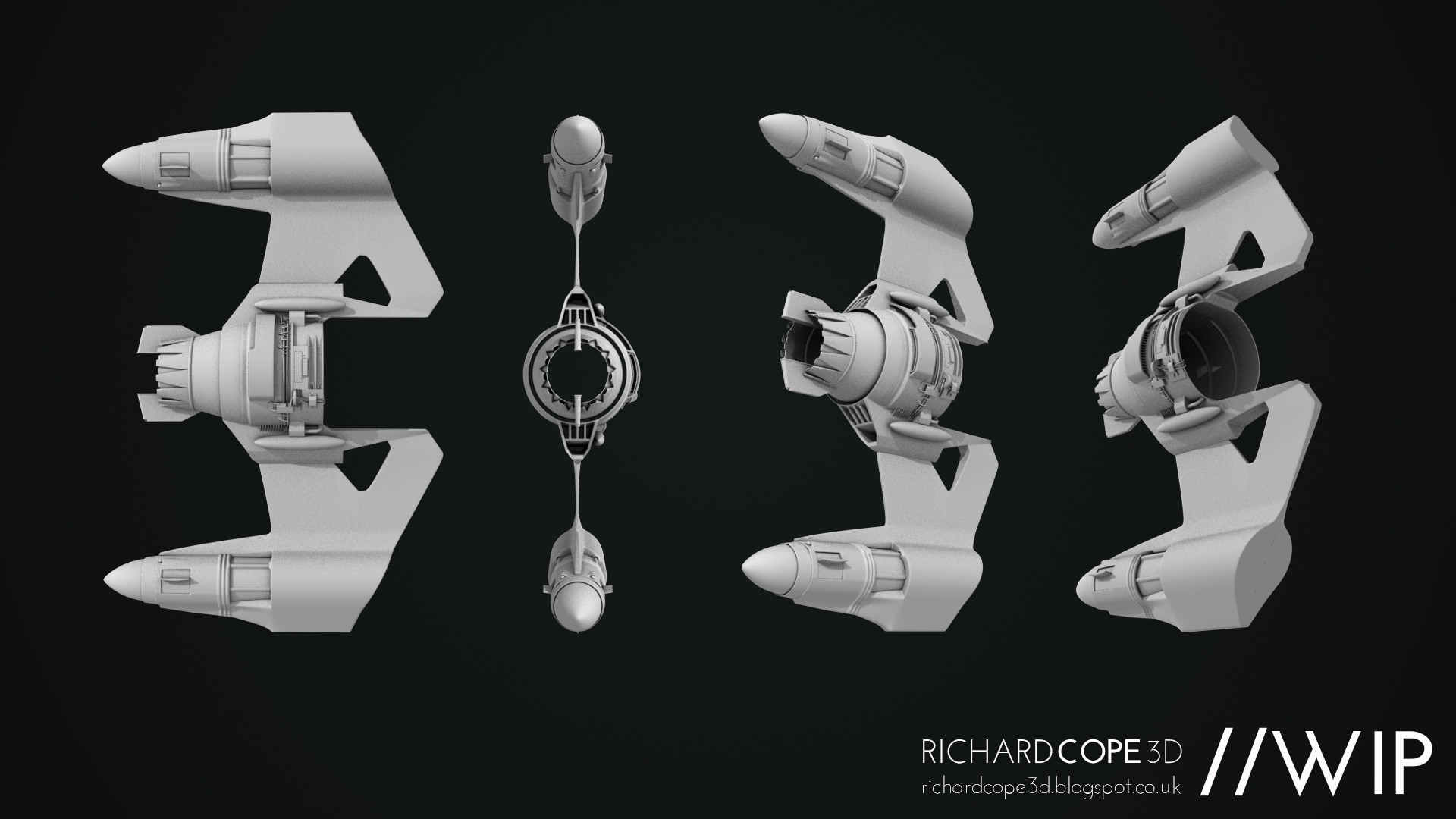 Richard Cope - E-Wing Starfighter Model (WIP)