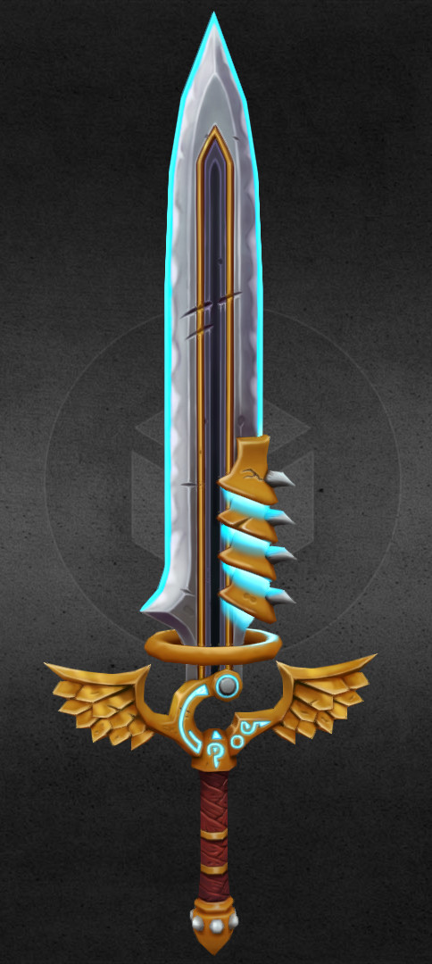 ArtStation - Hand painted sword study